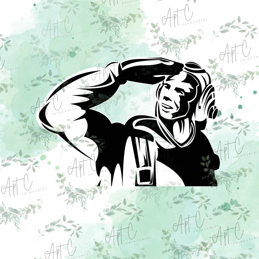 Fighter Pilot PNG JPG, Pilot Clipart Png, Digital Download Fighter ...