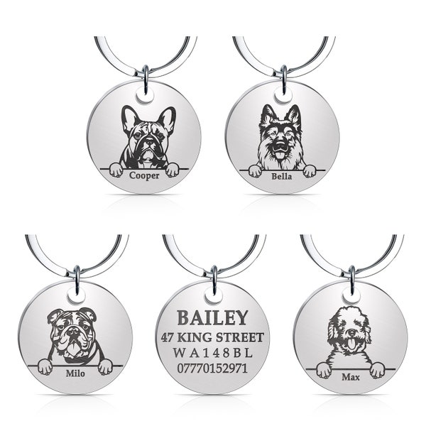 Engraved Dog Tag - Etsy UK