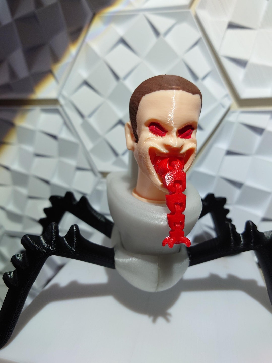 Skibidi Toilet - Parasite Toilet Glow in the Dark - Etsy UK