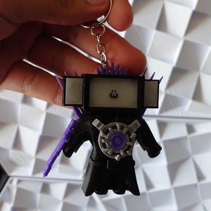 Mega Titan Tvman Keychain Glow in the Dark - Skibidi Toilet - Etsy