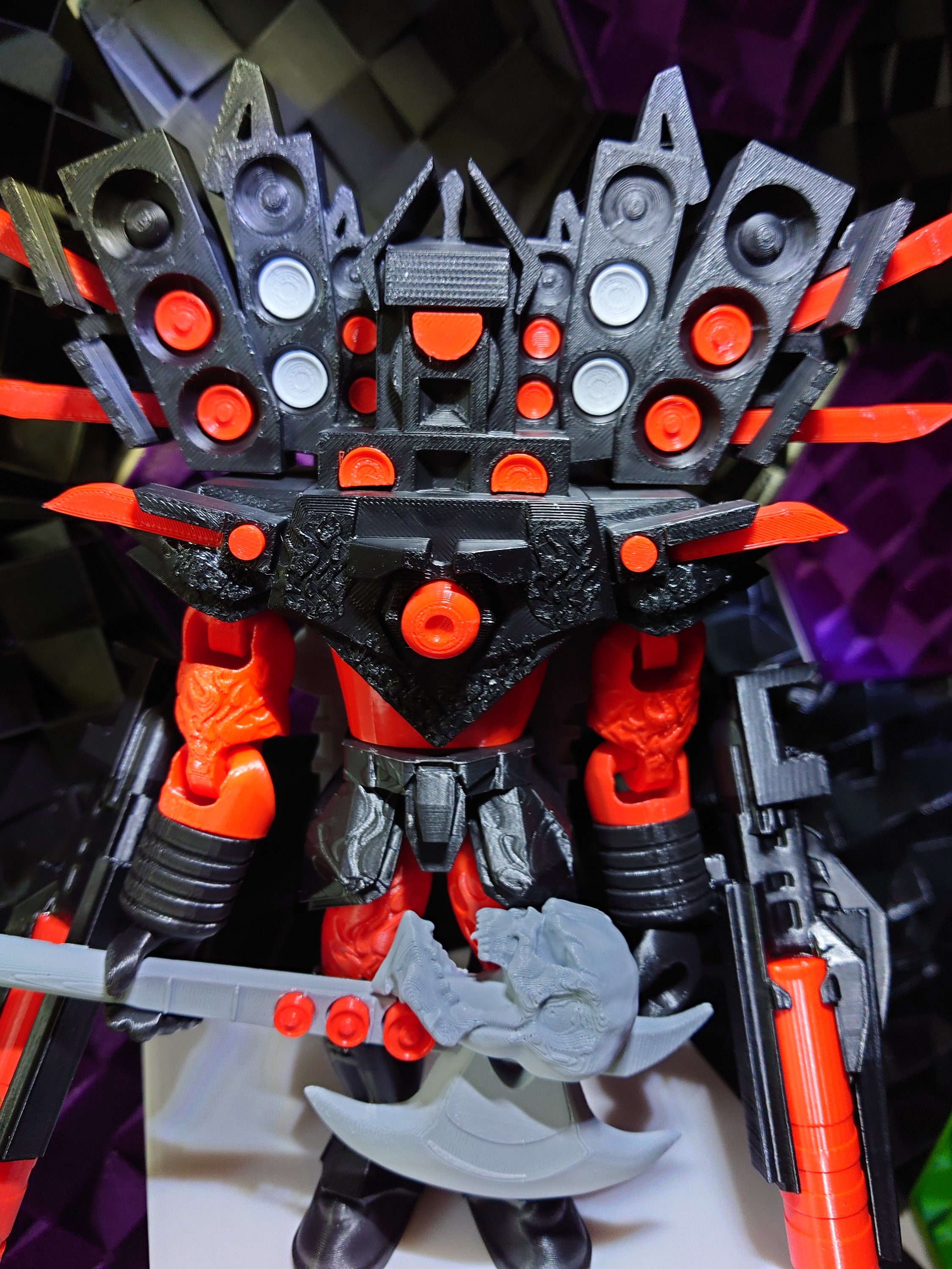 Mega Titan Speakerman With Guitar Axe, Blades, Dual Bazookas and ...