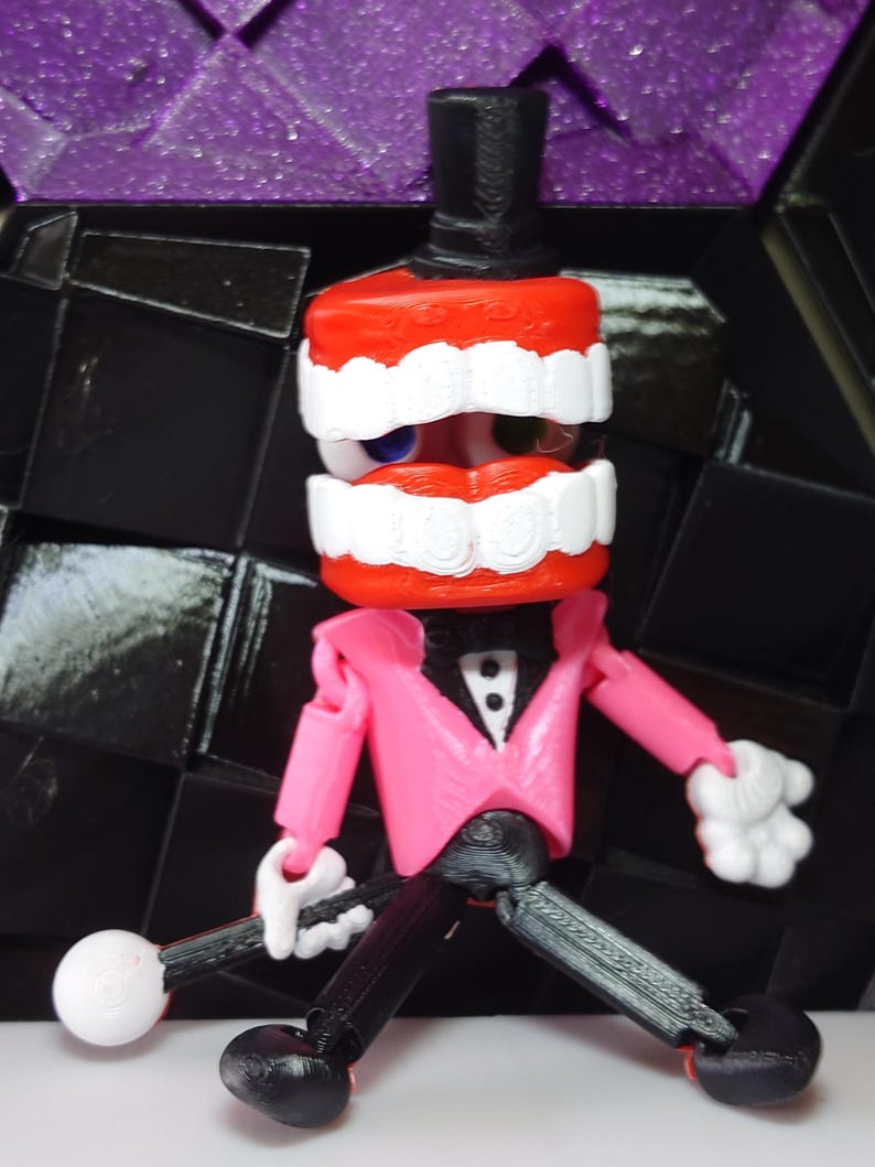 Caine Articulated and Colored - Digital Circus Fidget Toy - Etsy