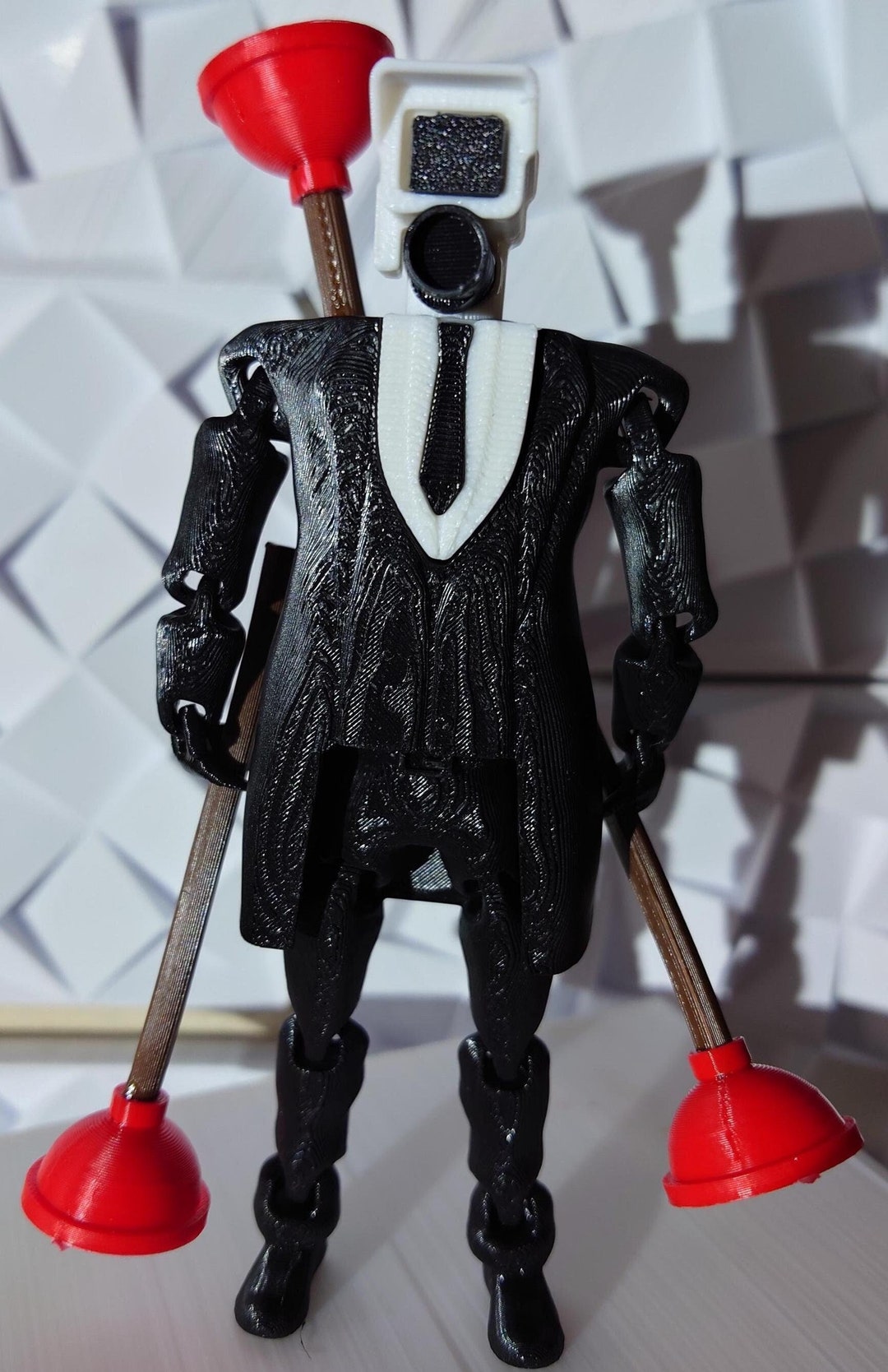 Skibidi Toilet Cameraman | Articulated Toy Over 7 Inches High - Etsy
