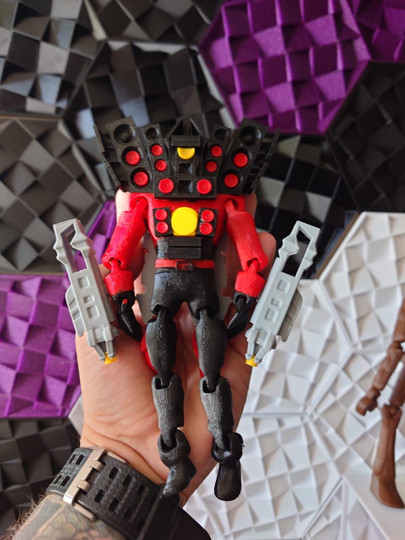 Mega Titan Speaker Man Articulated | Skibidi Toilet 17cm or 7inch ...