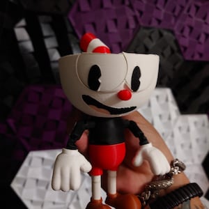 Cuphead Fidget Desk Toy, Arms and Head Articulated, 20cm Tall - Etsy