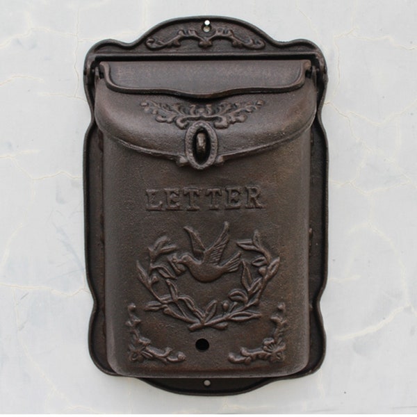 Vintage Cast Iron Mailbox - Etsy