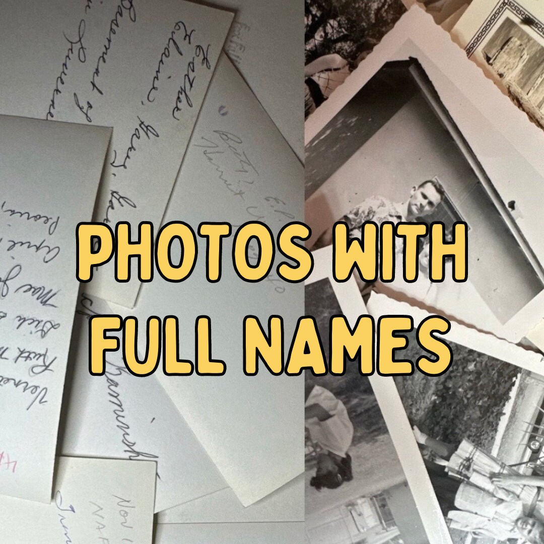 GENEALOGY RESEARCH LOT Original Vintage Photos ~ Antique Photographs W ...
