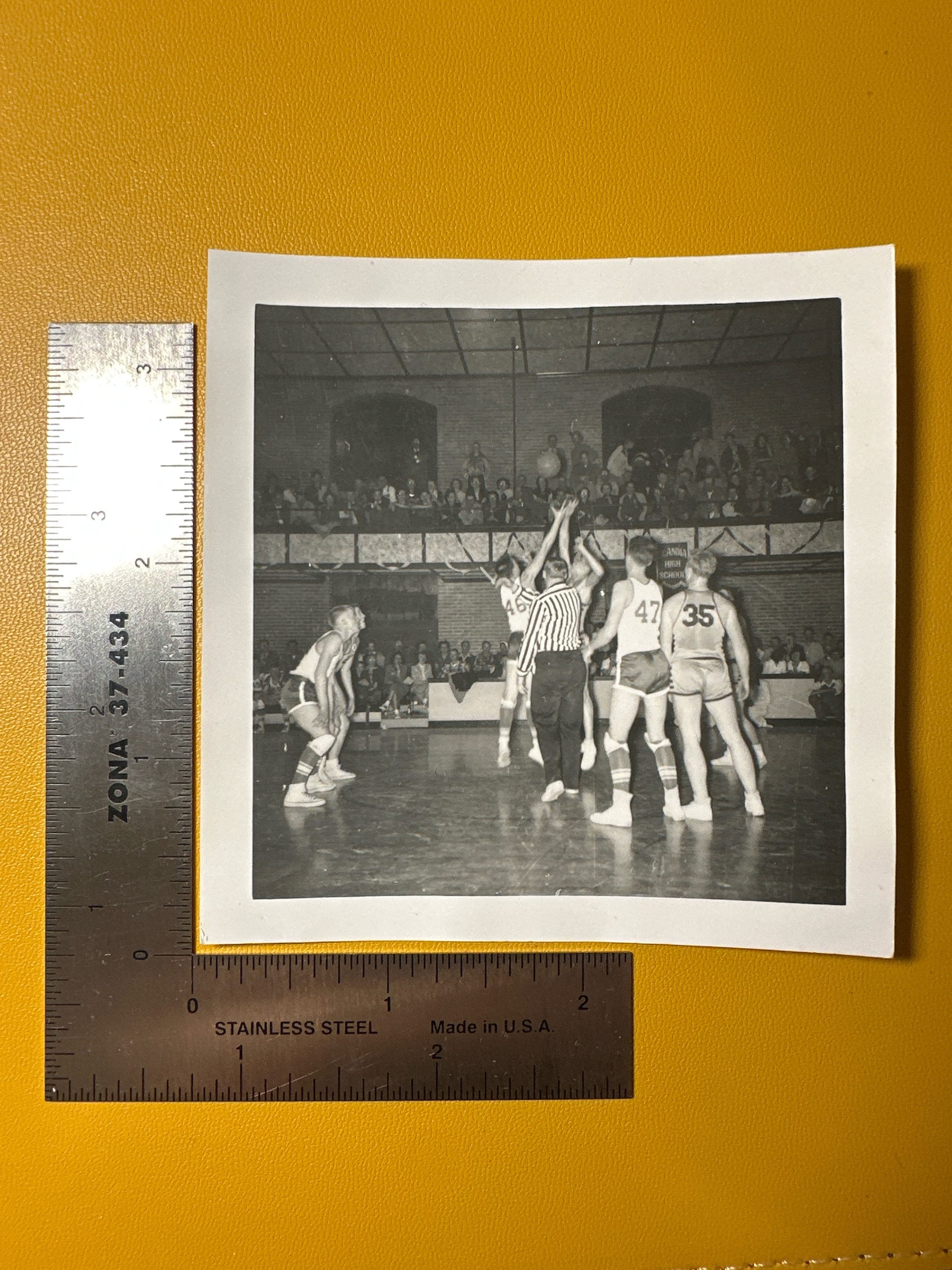 1950s Boys Basketball Game - Vintage Photo - Original Snapshot Found ...