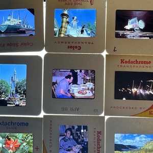 Vintage 35mm Slides Mystery Lot of 10 Slides ~ 1960s-1980s Kodakchrome ...