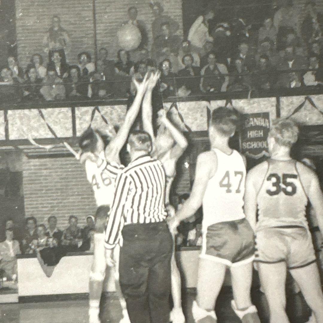 1950s Boys Basketball Game - Vintage Photo - Original Snapshot Found ...