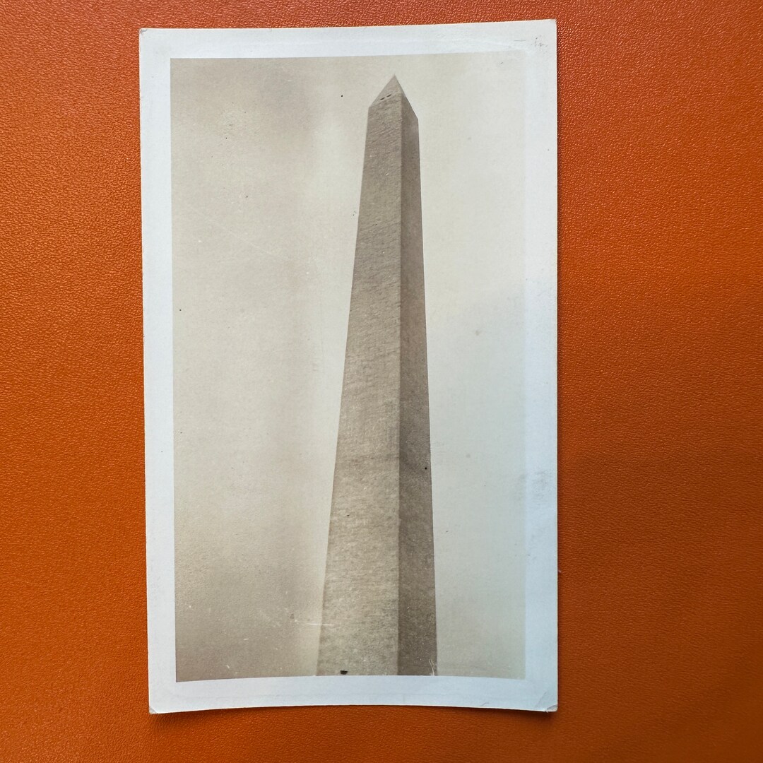Minimalist Washington Monument - Vintage Photo - 1940s Architectural ...