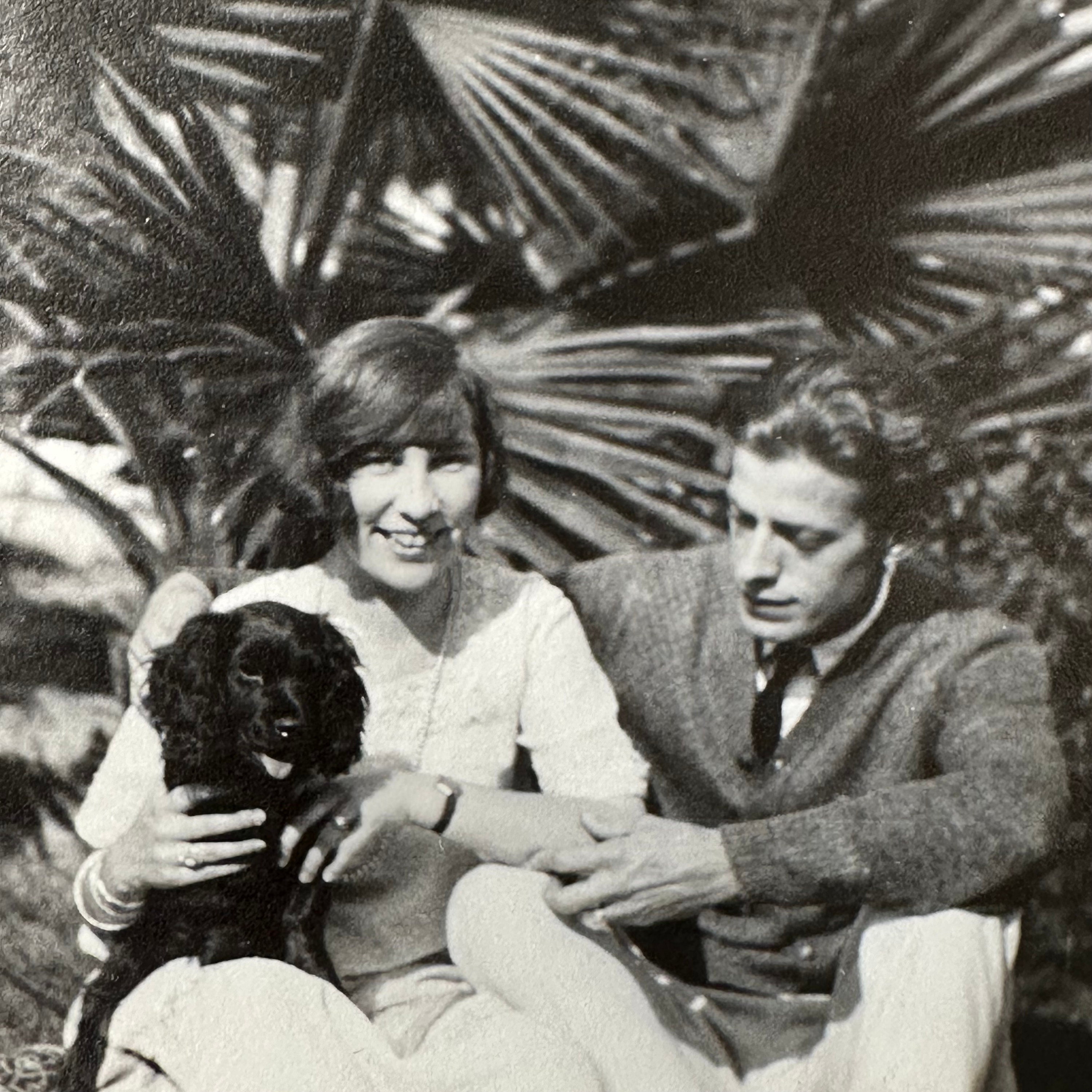 Flapper Couple and Dog Attractive Stylish Young Lovers 1930s Vintage ...