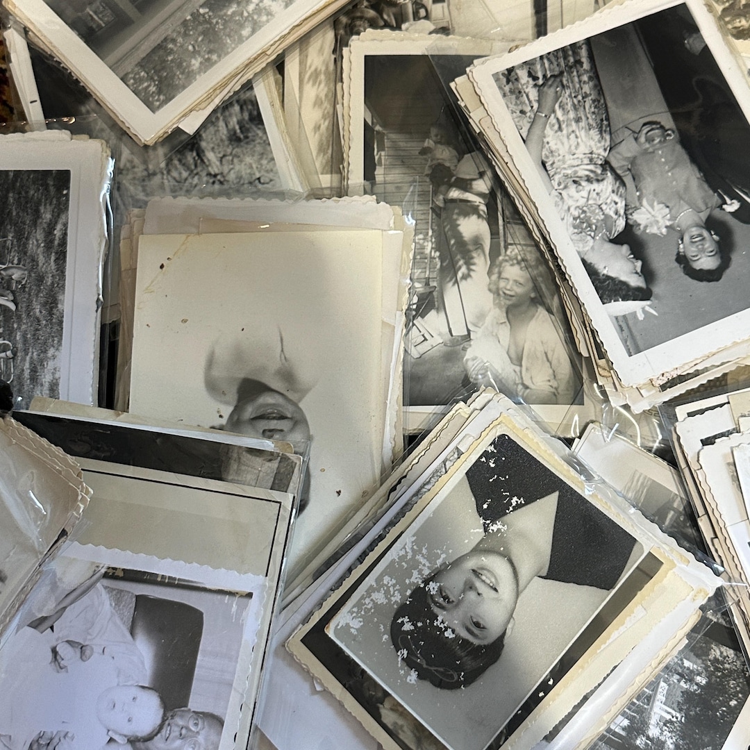 50 Boring, Bad, or Damaged VINTAGE PHOTOS! LOT of 50 Original Black ...