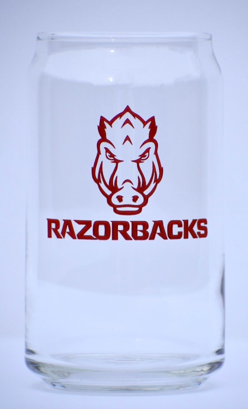 Arkansas Razorbacks Beer Glass, Custom Hand-etched 16oz - Etsy