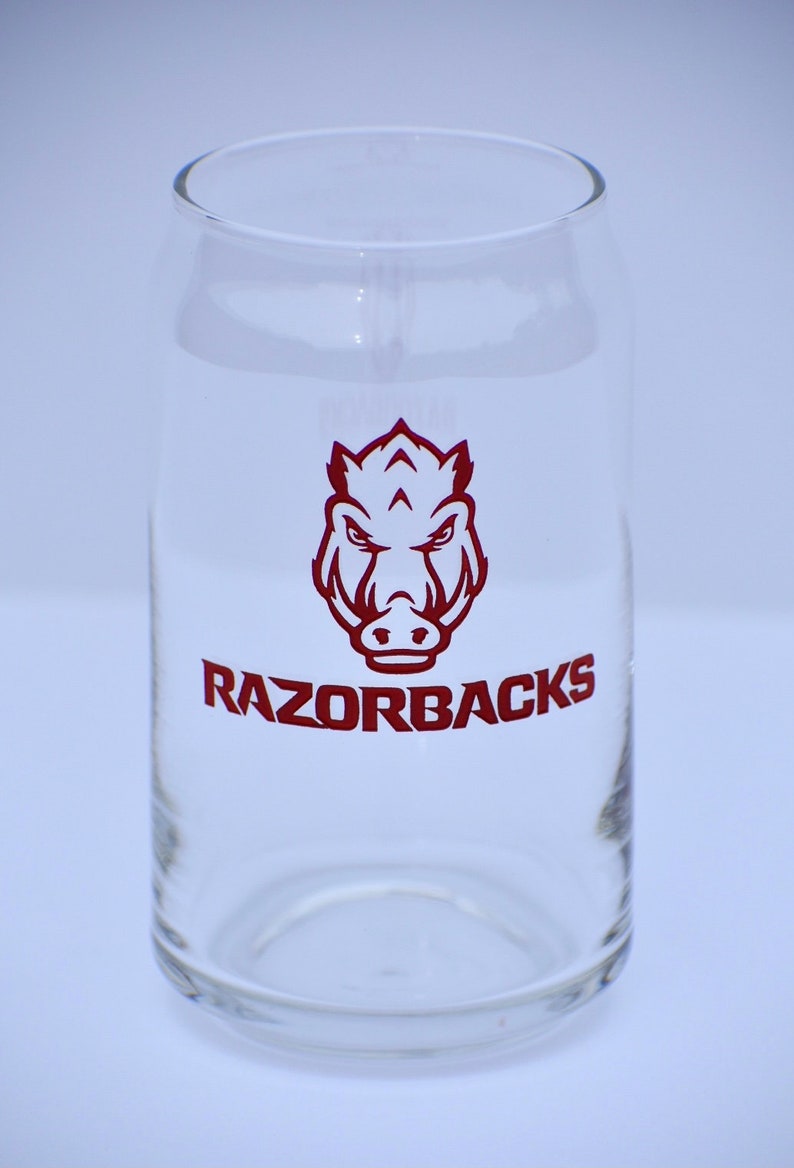 Arkansas Razorbacks Beer Glass, Custom Hand-etched 16oz - Etsy