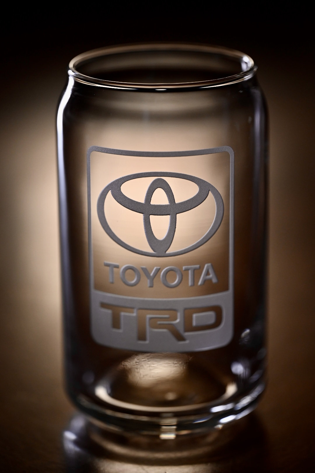 Toyota TRD Beer Can Glass, Deep Etched Toyota Glass, Toyota Gift ...