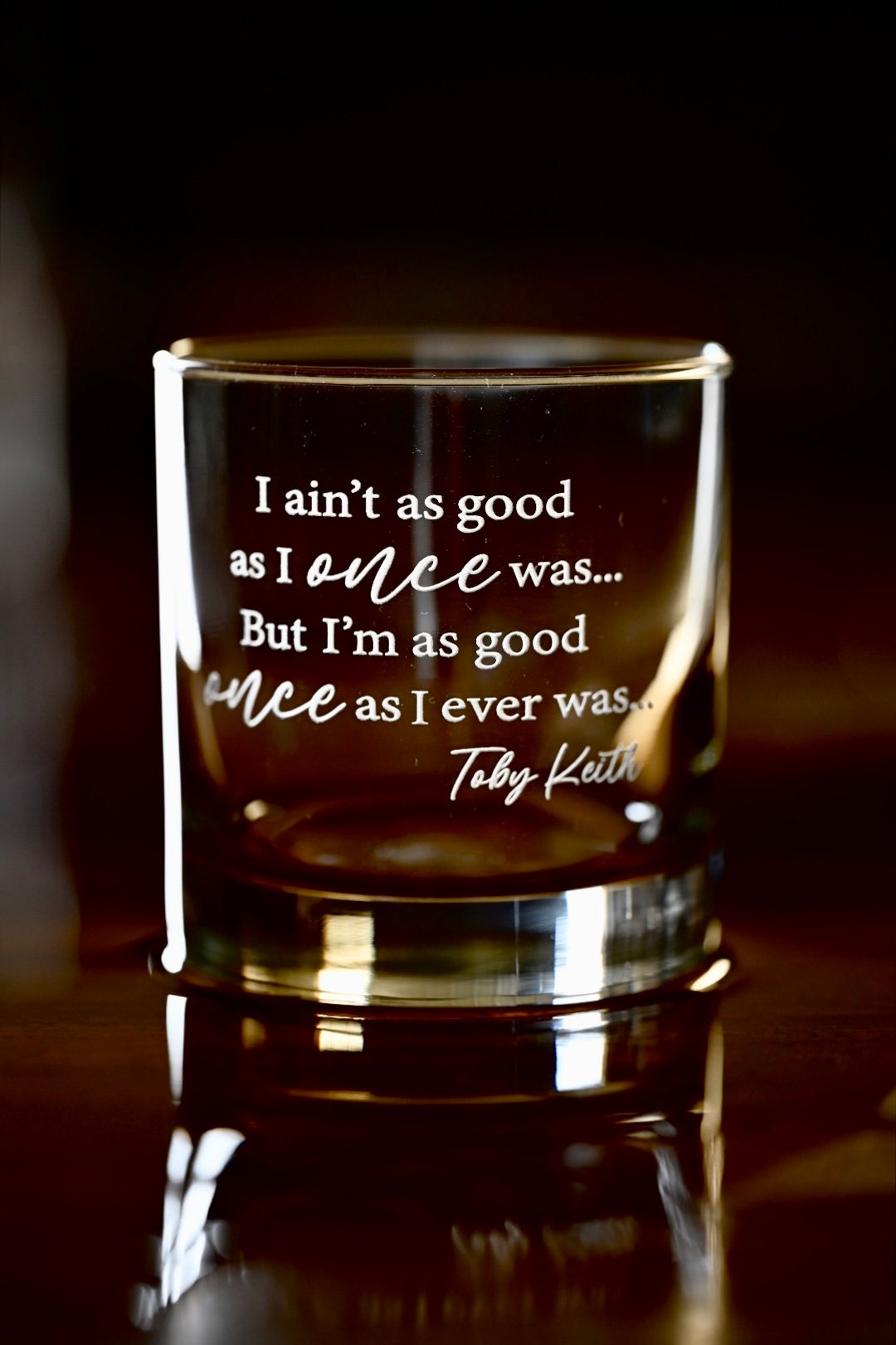 Toby Keith High Quality Etched Whiskey Glass, Toby Keith Gift, Toby ...
