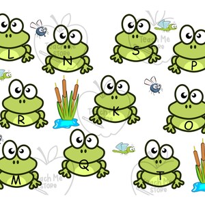 Frog Upper Case and Lower Case Match Activity - Etsy