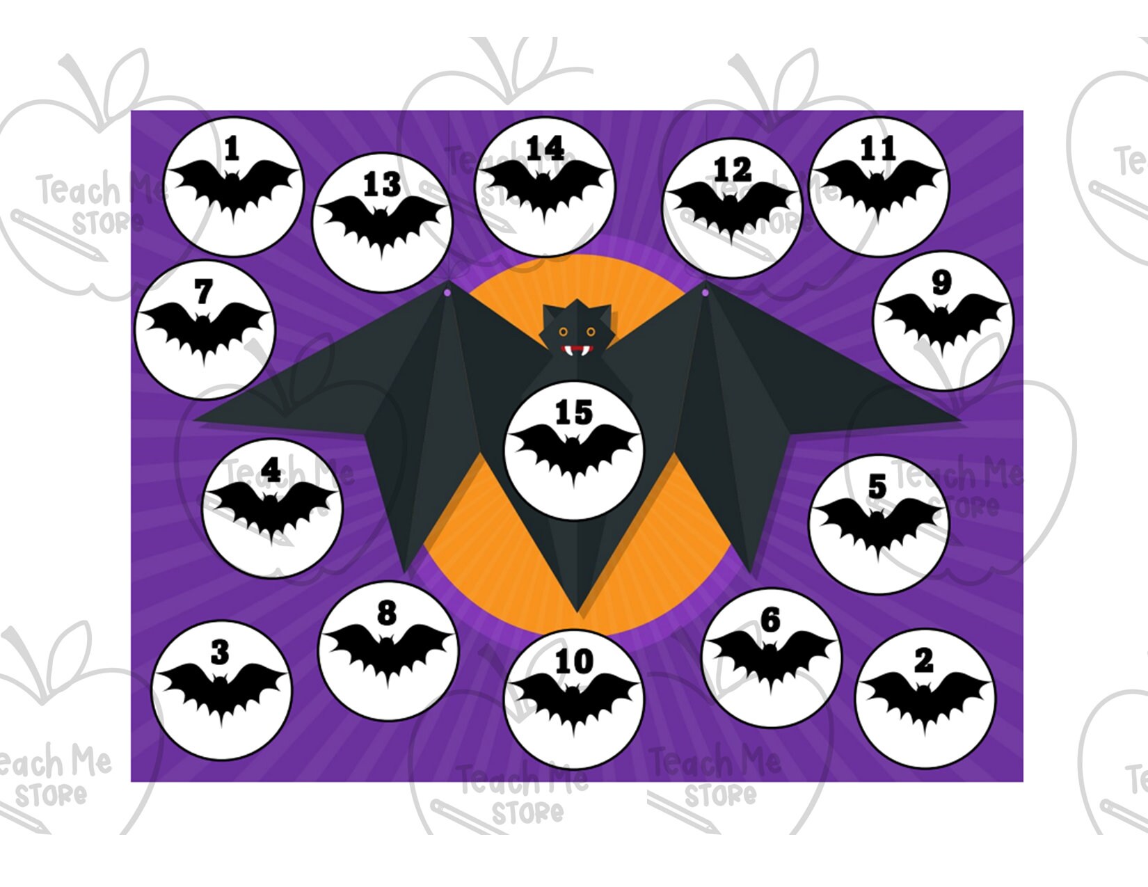 Halloween Bat Counting Activity | Halloween Busy Book Page| Counting 1 ...