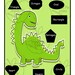 Dinosaur Shapes Match Activity | Preschool Busy Book Page - Etsy