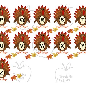 Abc's and Turkeys | Alphabet Match | Preschool Learning Activity | Busy ...