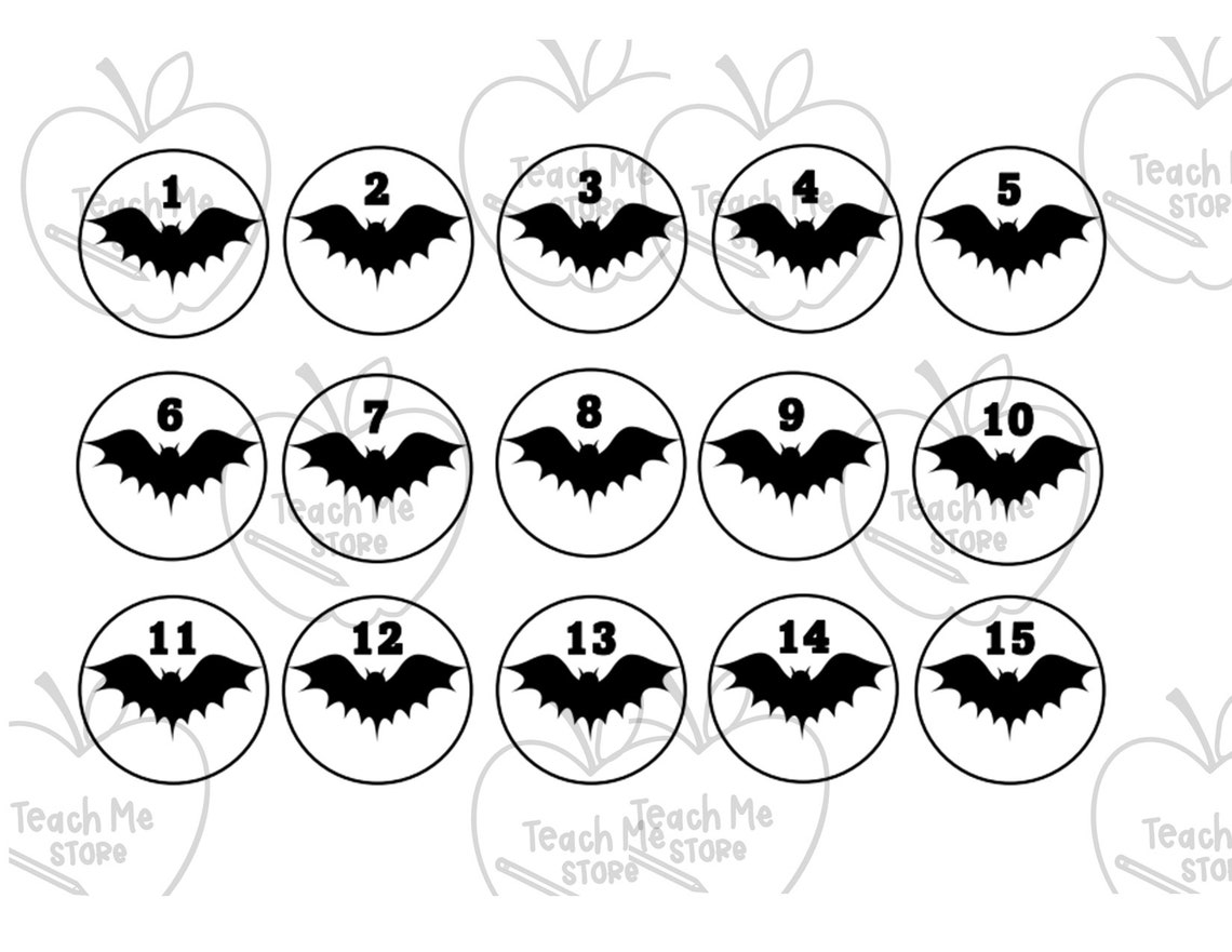 Halloween Bat Counting Activity | Halloween Busy Book Page| Counting 1 ...
