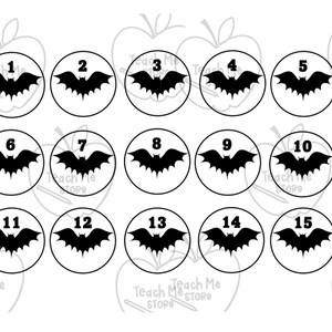 Halloween Bat Counting Activity | Halloween Busy Book Page| Counting 1 ...