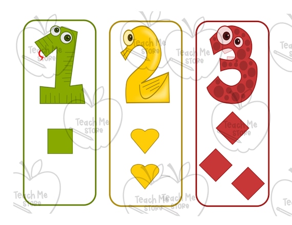 Number Counting Learning Activity - Etsy