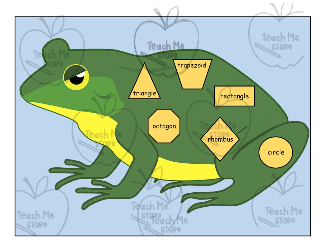 Frog Shape Match Activity - Etsy