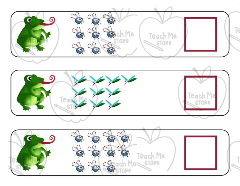 Frog Counting 1 to 20 - Etsy