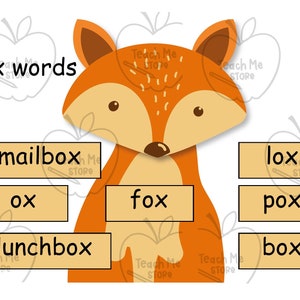 Word Families - OX Words, IG Words, and AB Words - Etsy