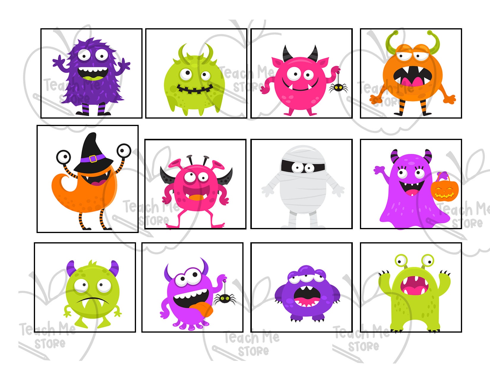 Monster Mash Match| Preschool Learning Page | Halloween Classroom ...