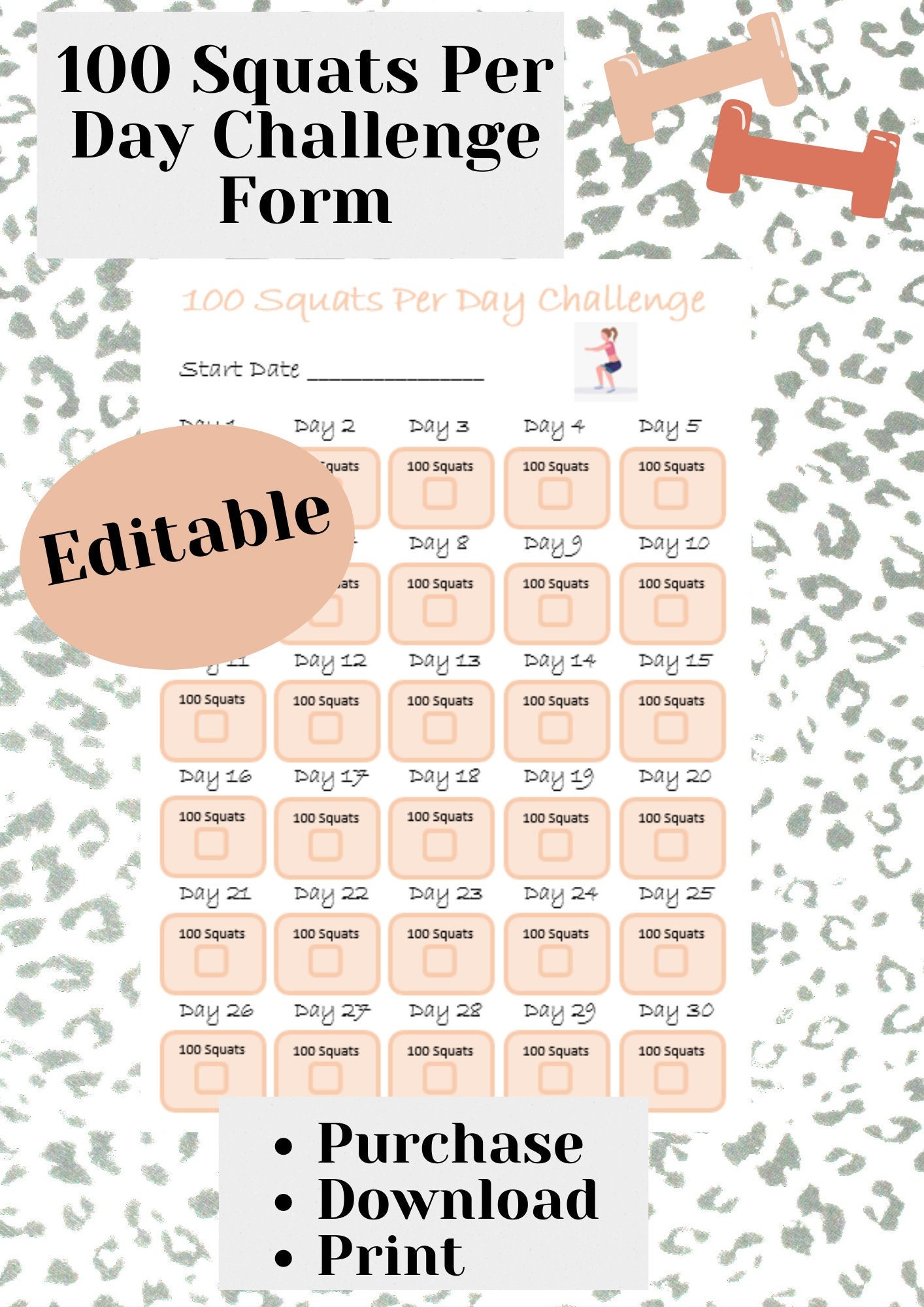100 Squats A Day Challenge
