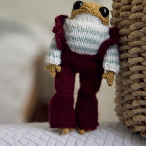 Pattern Flared Pants Knitting Pattern for Frog (5.3inches) - Etsy
