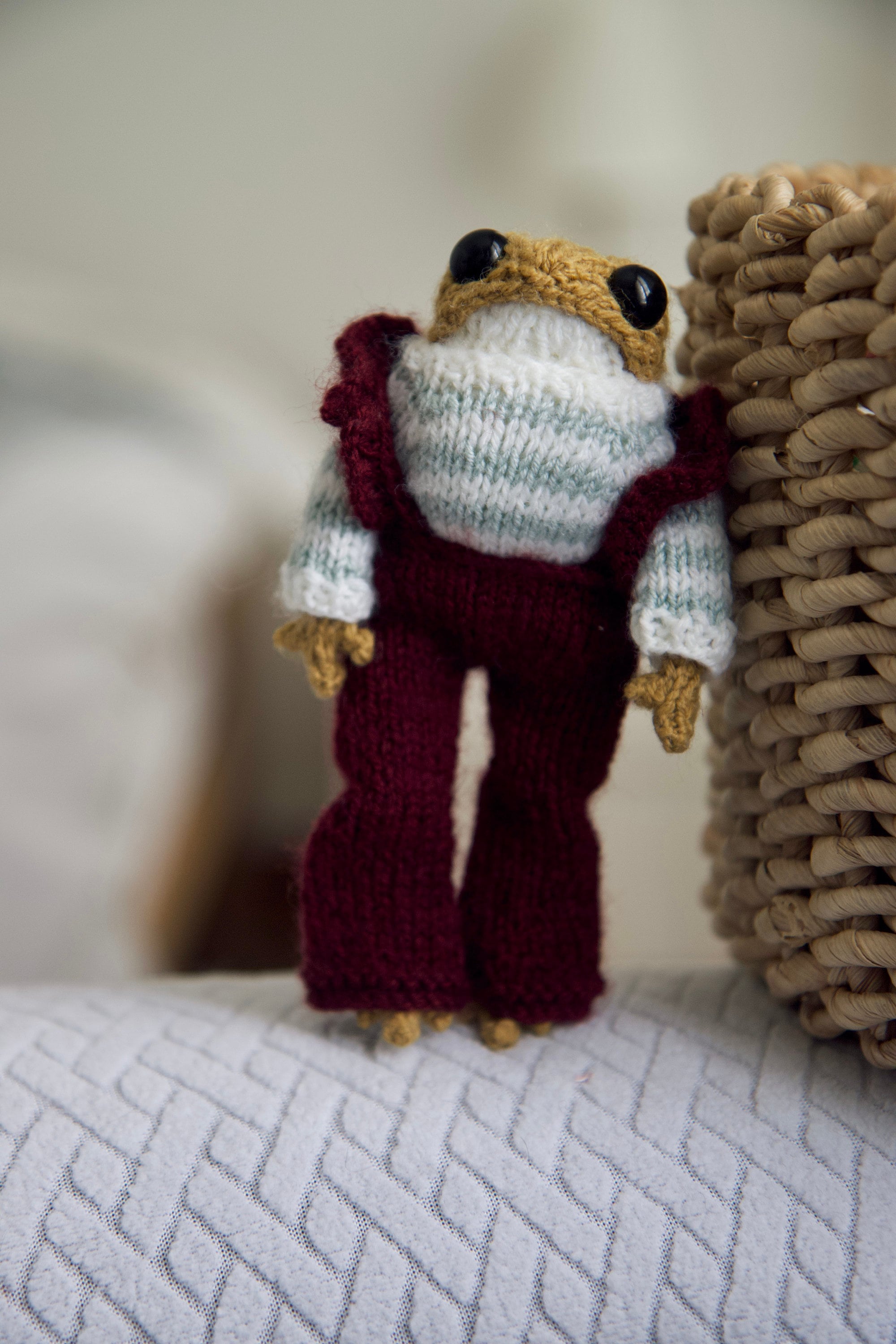 Pattern Flared Pants Knitting Pattern for Frog (5.3inches) - Etsy