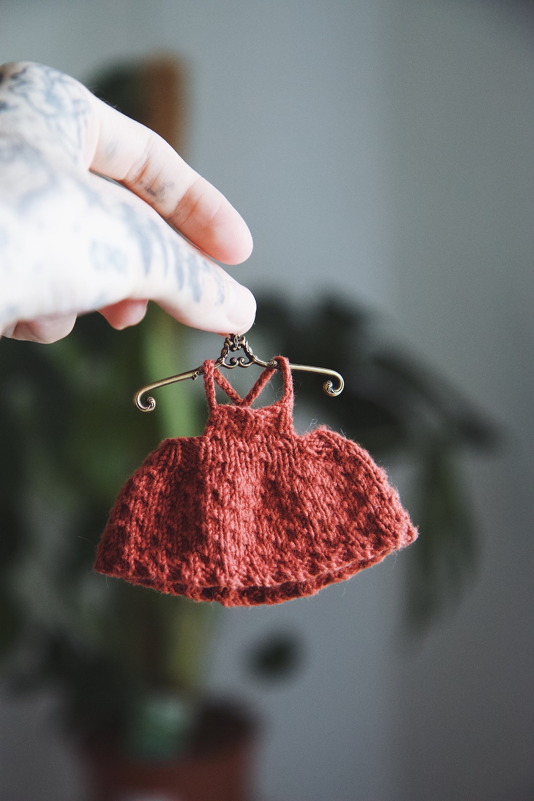 Pattern Dress Knitting Pattern for Frog (5.3inches) - Etsy