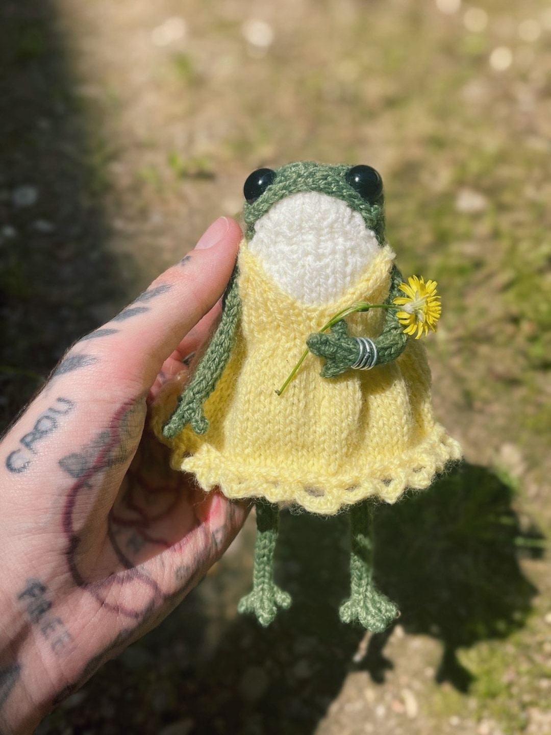 DIGITAL PATTERN Dress Knitting Pattern for Frog (5-6inches) - Etsy