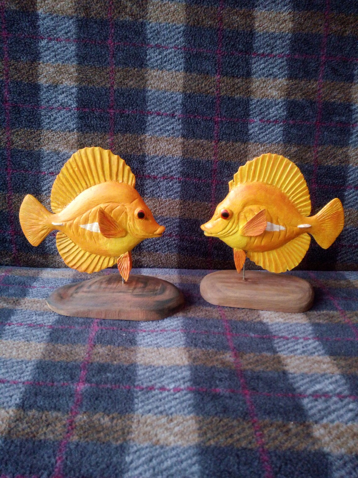 Hawaiian Yellow Tang Fish. Wooden Carved Fish.realistic Carved. - Etsy