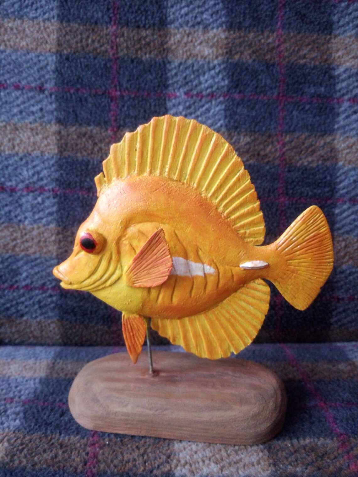 Hawaiian Yellow Tang Fish. Wooden Carved Fish.realistic Carved. - Etsy