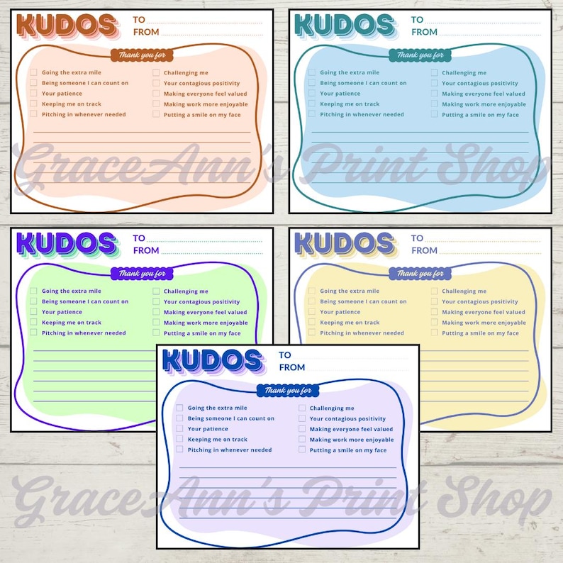 Employee / Staff Appreciation Cards - Etsy