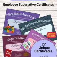 Teacher/staff Superlative Awards, School Party, Funny Teacher ...