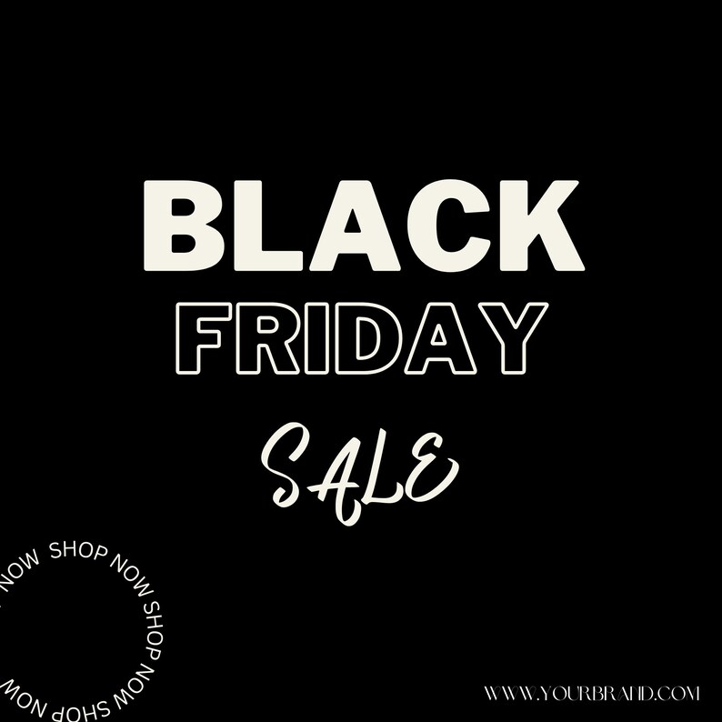 8 Editable BLACK FRIDAY FLYER, Black Friday Instagram Templates, Black ...