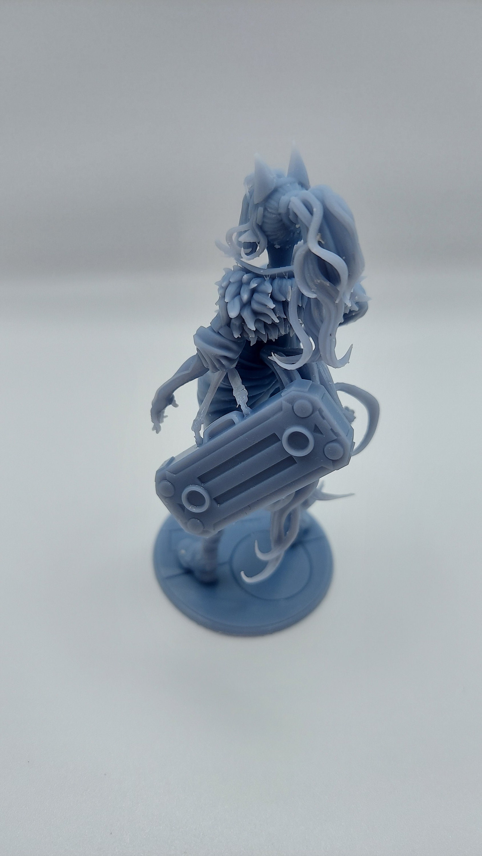 Female Cyber Elf Cat Girl Miniature Resin Kit - Etsy