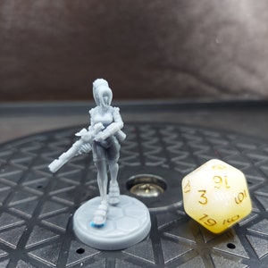 Female Cyberpunk Miniature for Dungeons and Dragons and Ttrpg Miniature ...