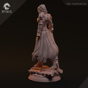 Female Cyberpunk Assassin Miniature Cyber Soldier Tabletop Miniature ...