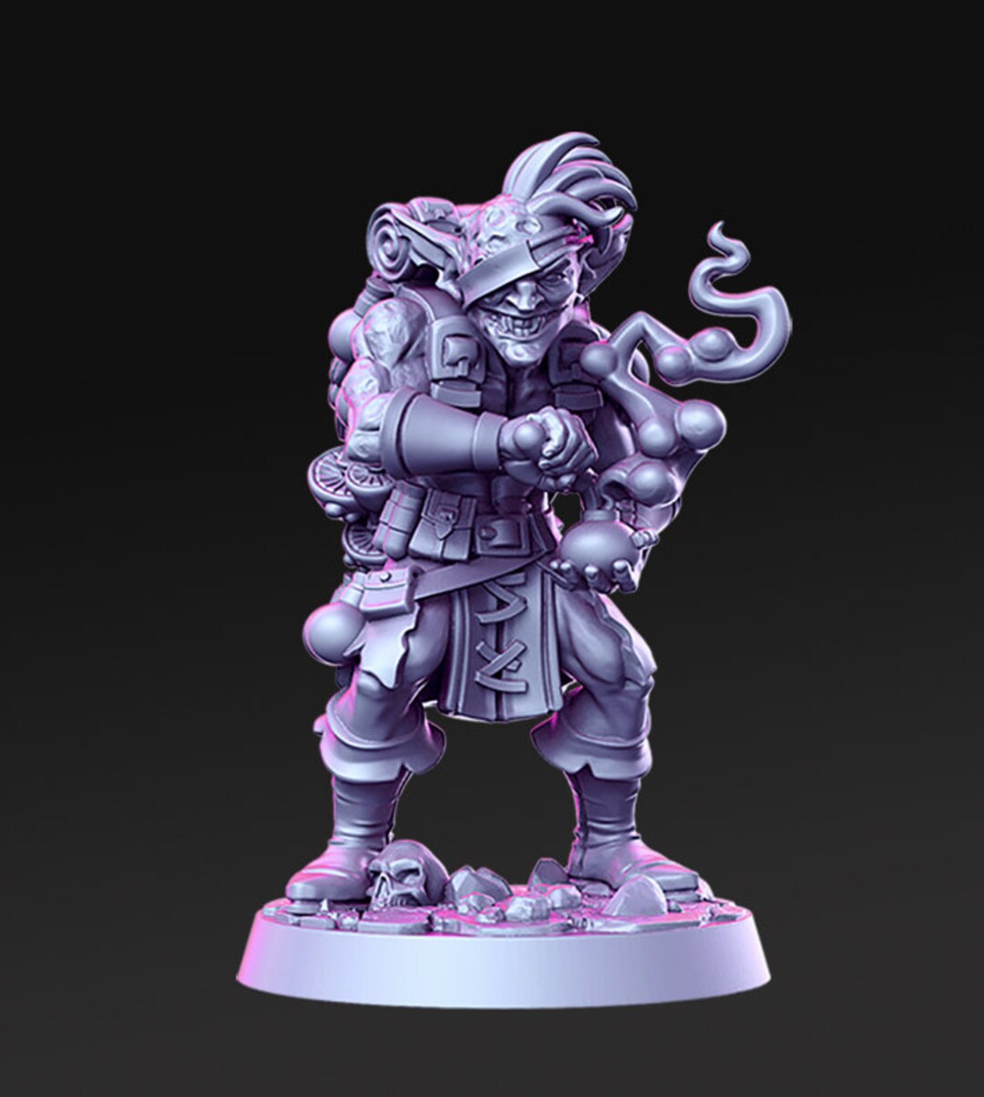 Dnd Goblin Alchemist Miniature 25mm Base - Etsy