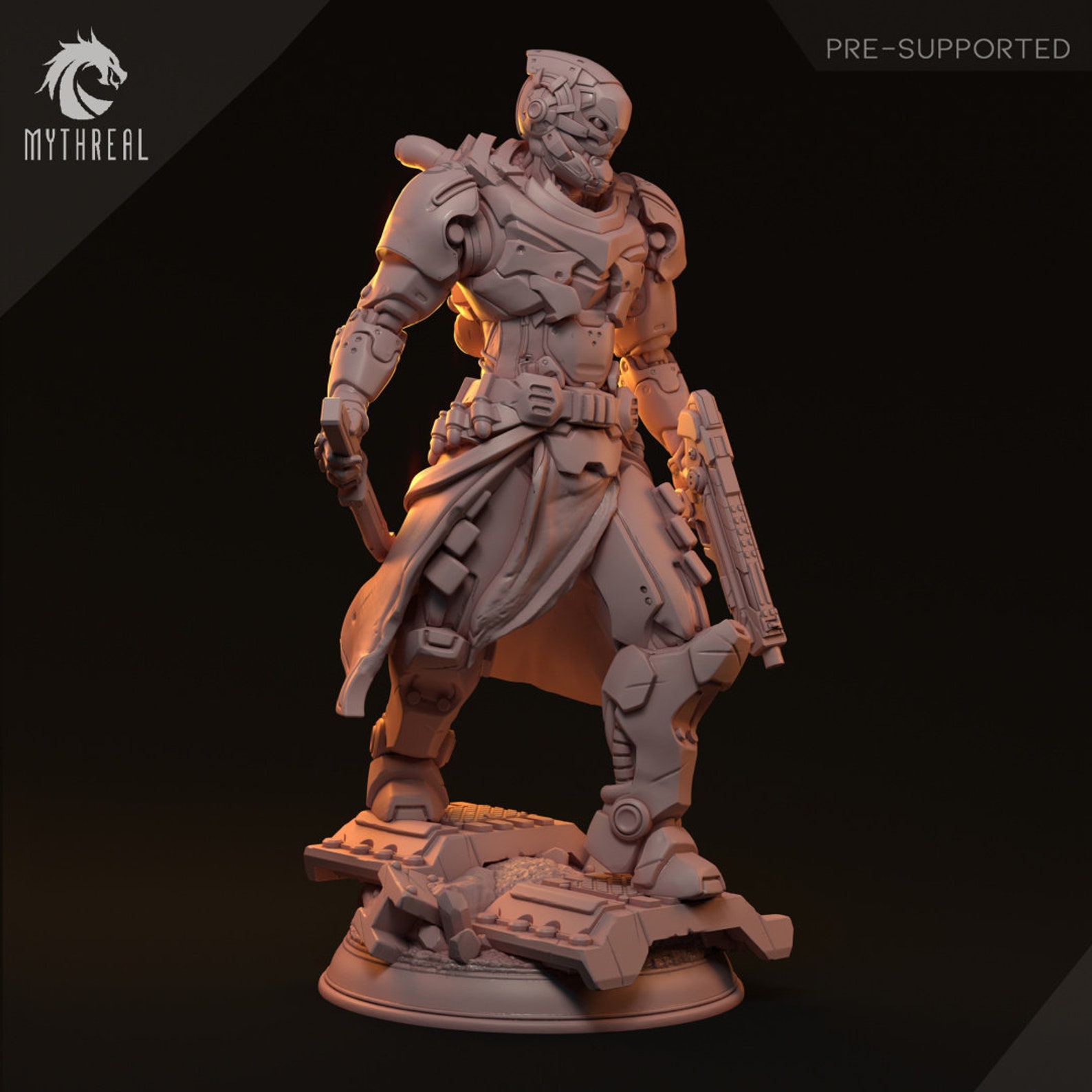 Cyberpunk Cyber Assassin Miniature Cyber Soldier Tabletop Miniature ...