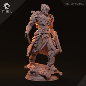 Cyberpunk Cyber Assassin Miniature Cyber Soldier Tabletop Miniature ...