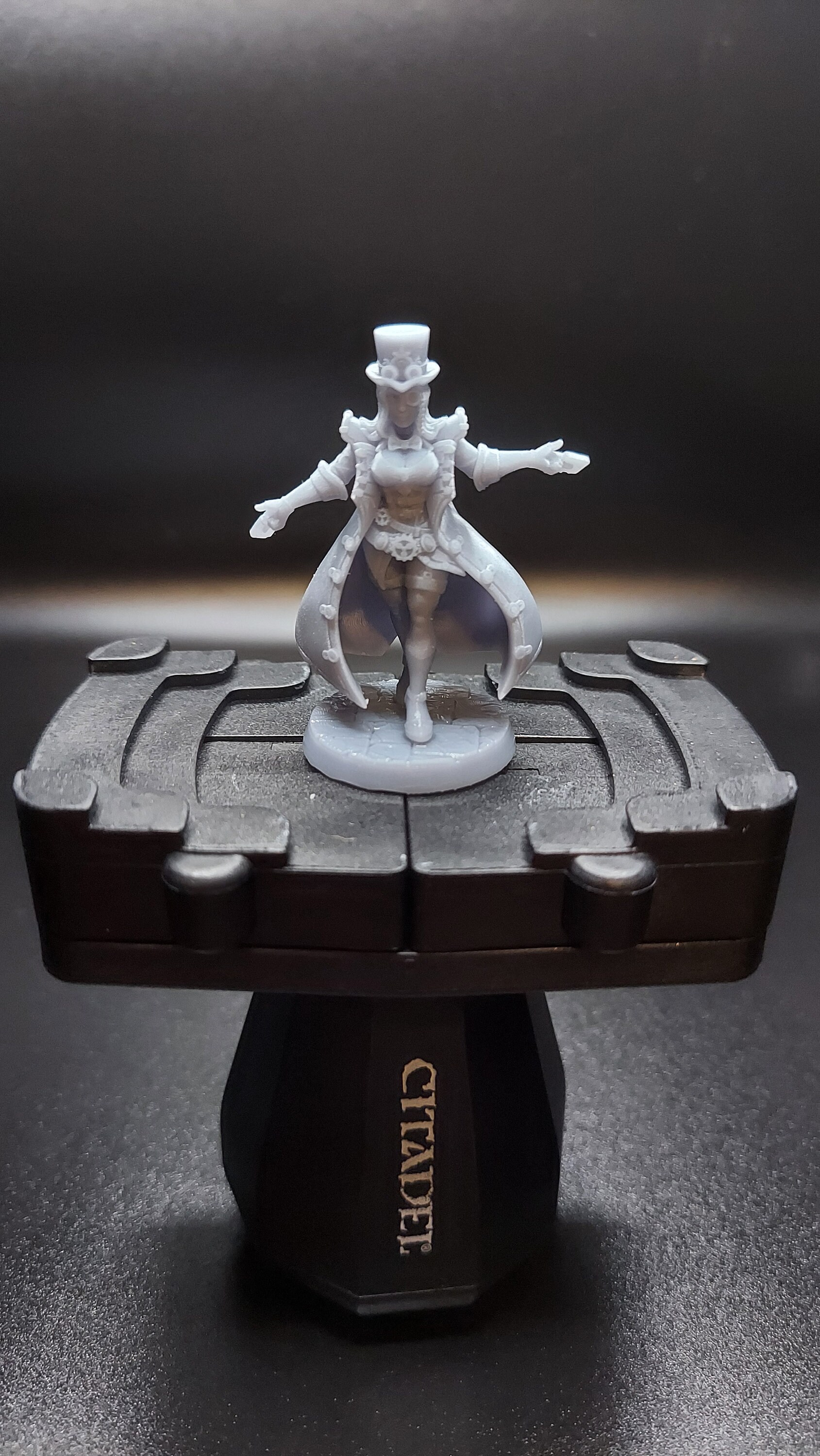 Steampunk Female Magician Dnd 25mm Base - Etsy