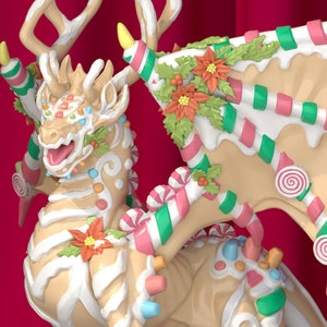 Gingerbread Dragon Dungeons and Dragons Miniature for Ttrpgs Tabletop ...